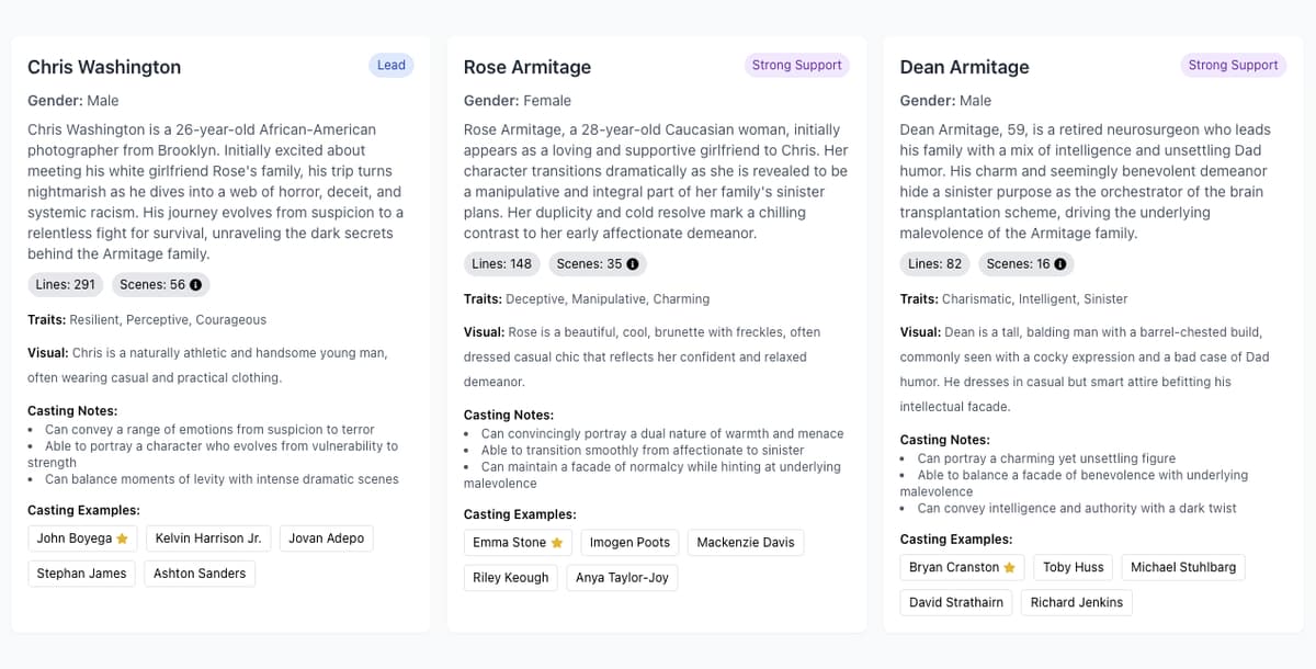 Prescene - AI Script Coverage